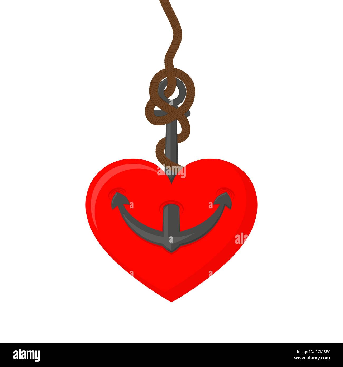 Anchor Heart Illustration
