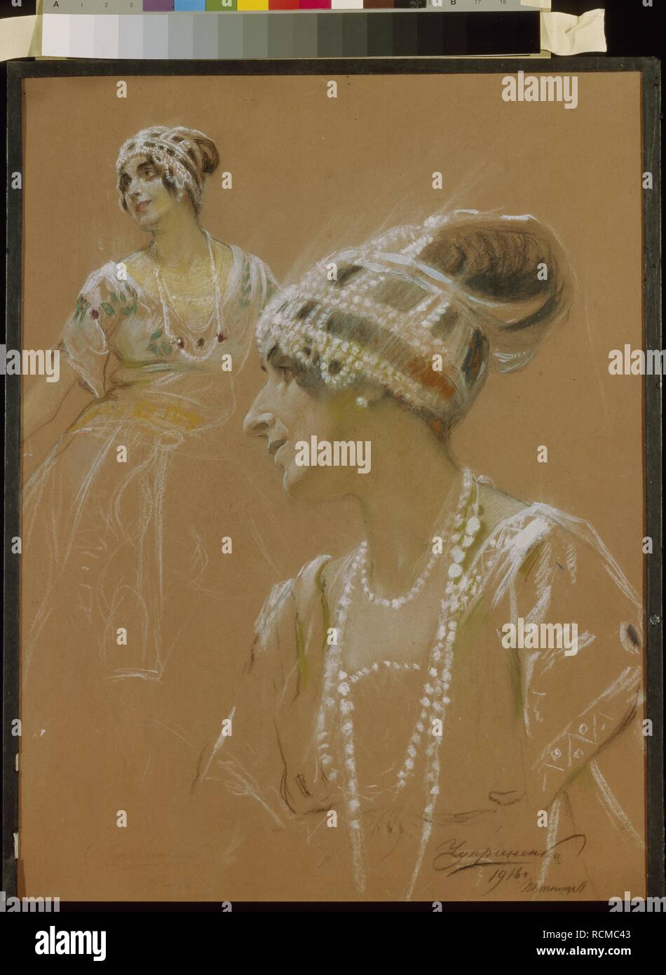 Portrait of the ballet dancer Vera Fokina (1886-1958). Museum: State ...