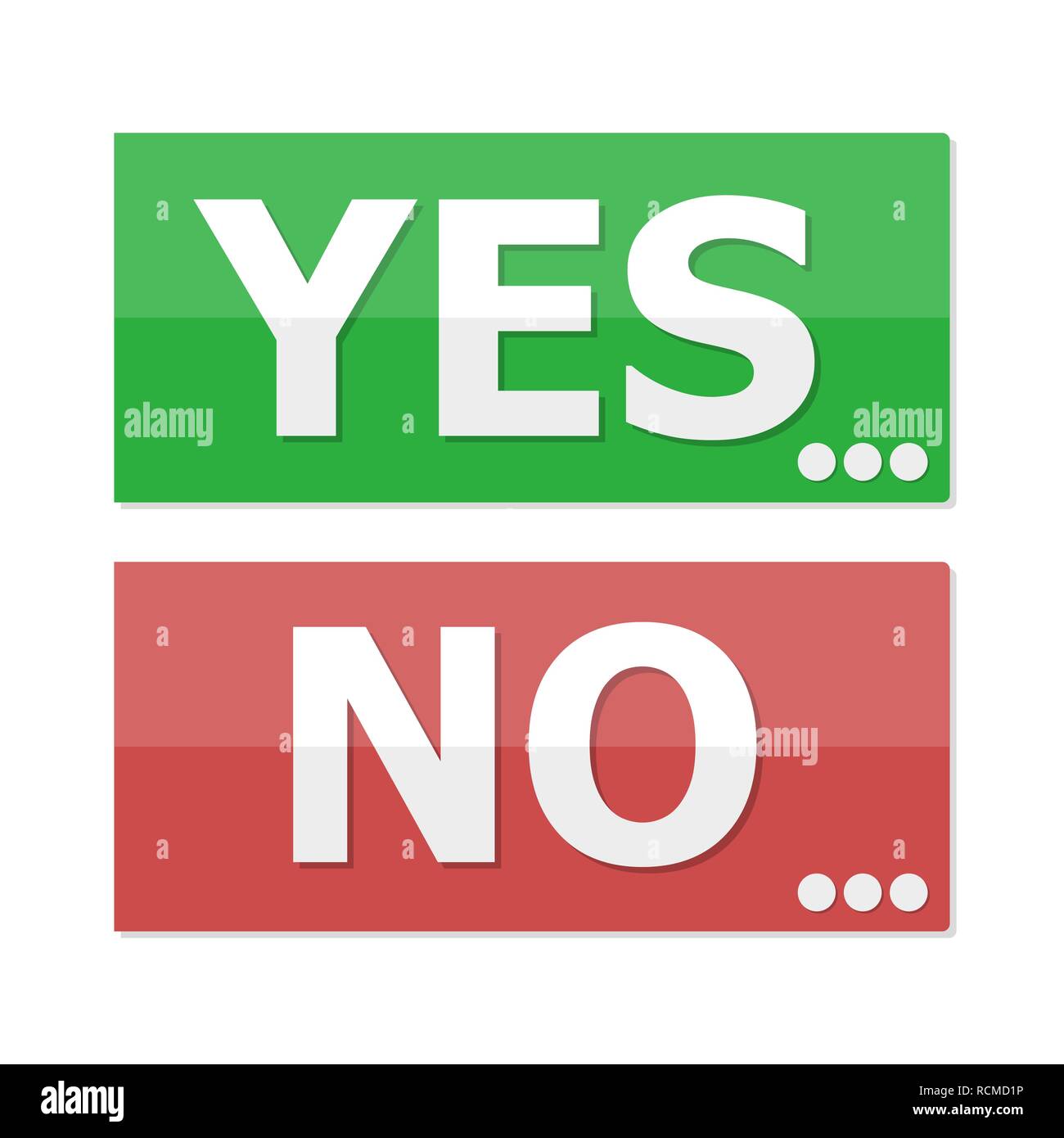 Yes vector vectors hi-res stock photography and images - Alamy