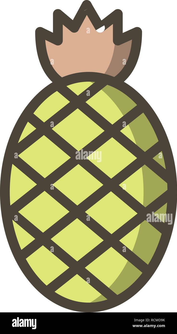 Vector Pineapple Icon Stock Vector Image & Art - Alamy