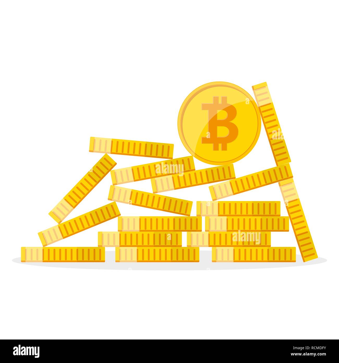 Bitcoin illustration Stock Vector Images - Alamy
