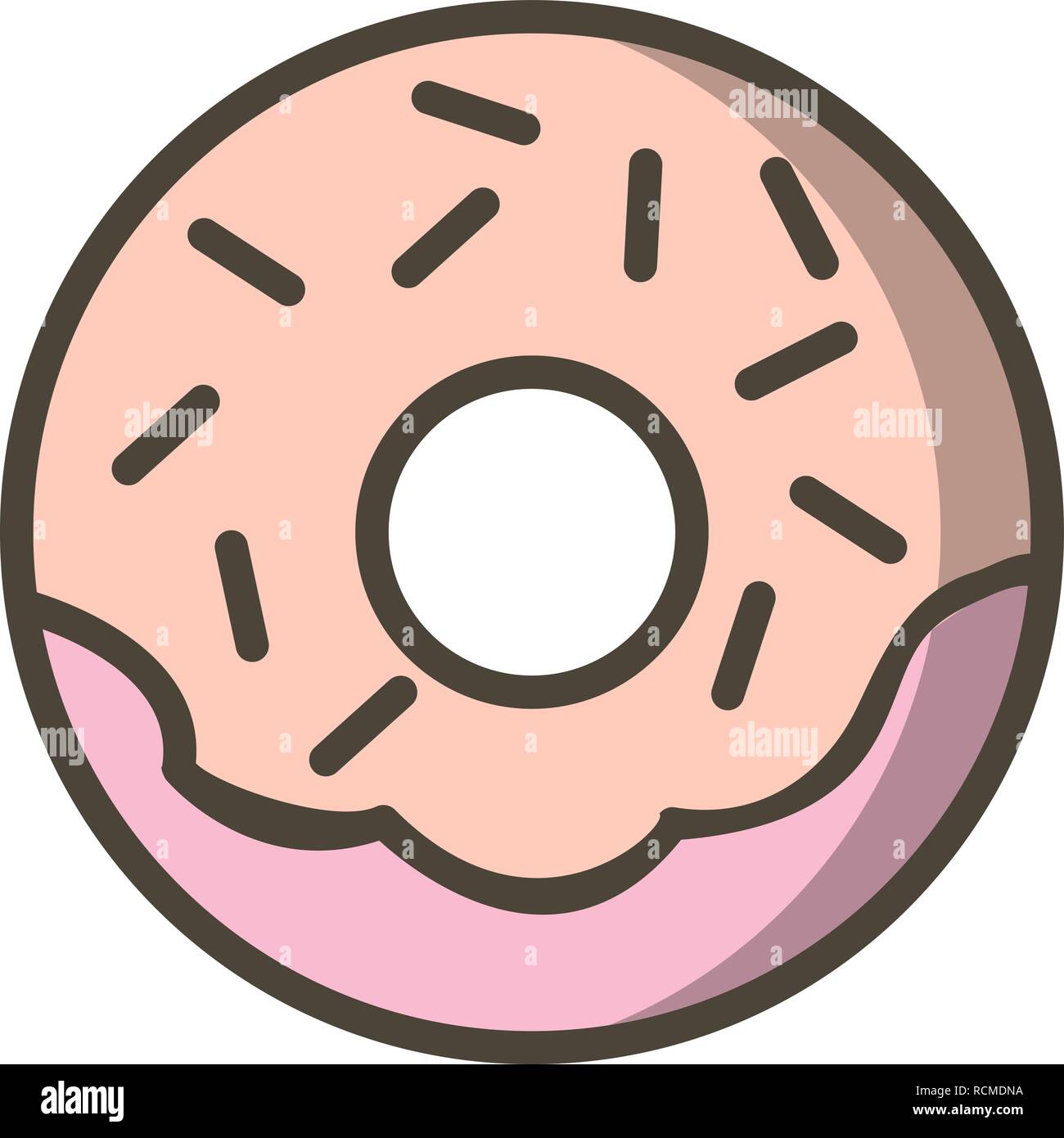 Vector Doughnut Icon Stock Vector Image & Art - Alamy