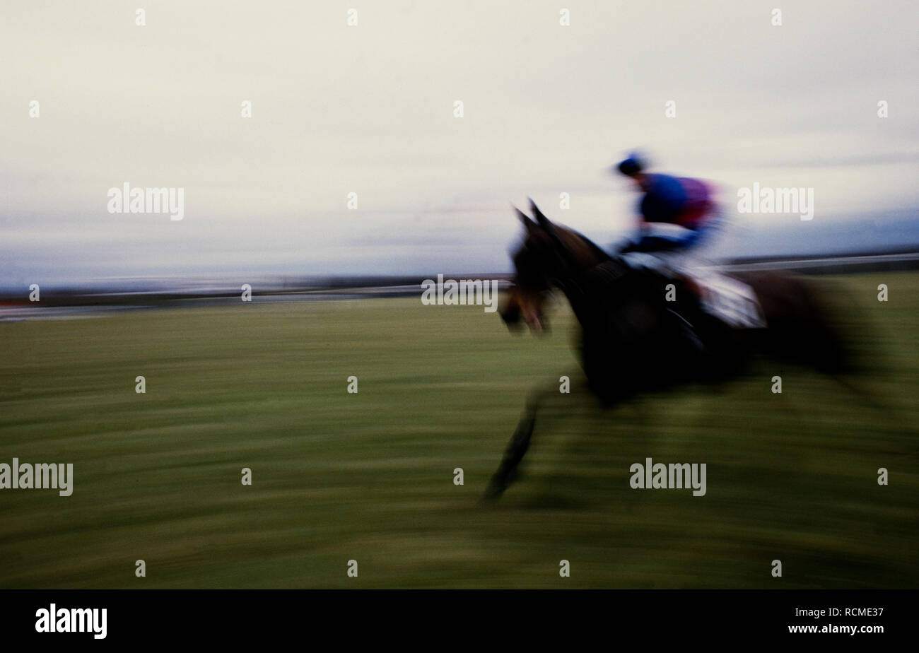 Grand National Horse race, Aintree, Liverpool, England UK. 1985 Stock ...