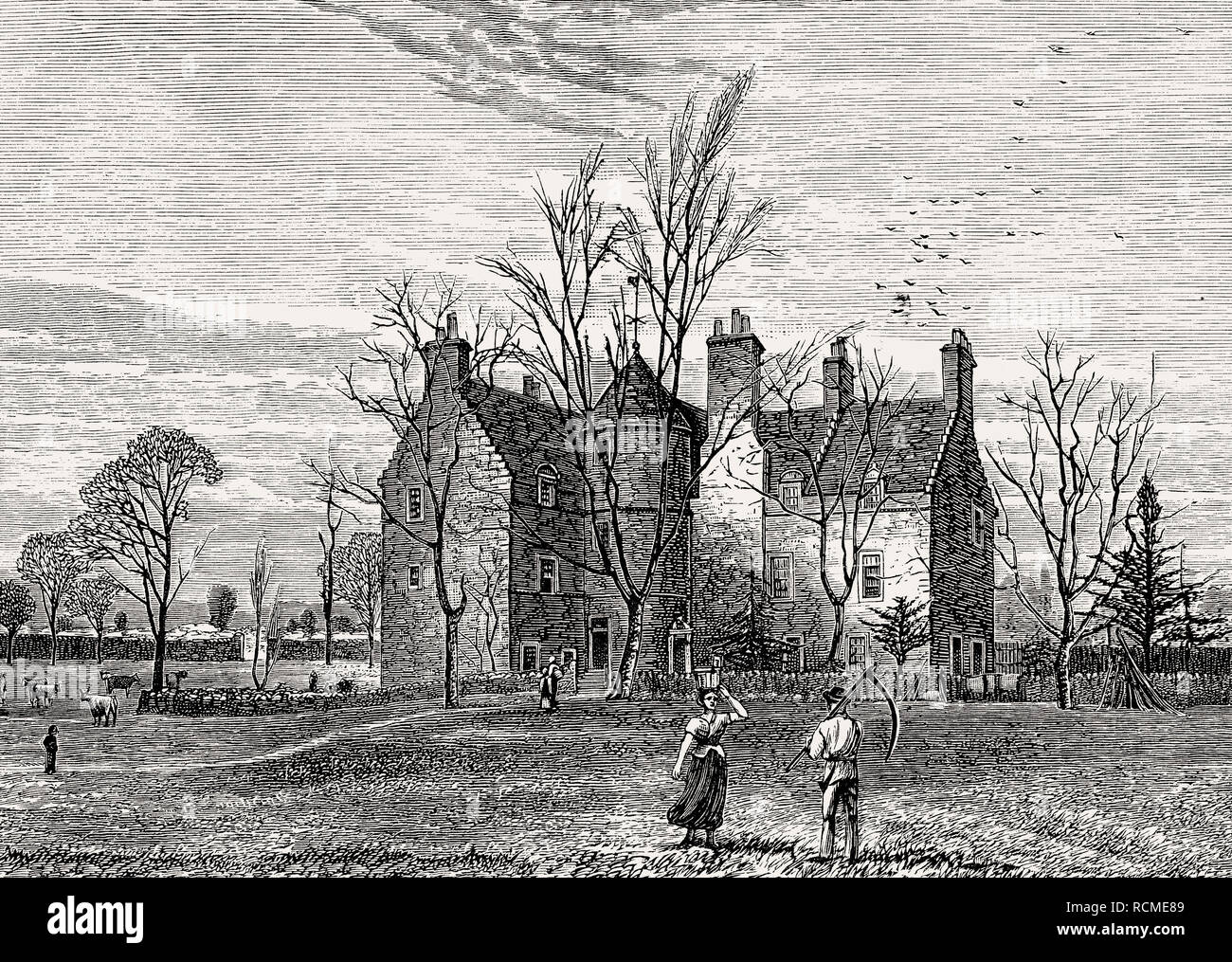 Peffermill House, Edinburgh, Scotland, 18th century Stock Photo - Alamy