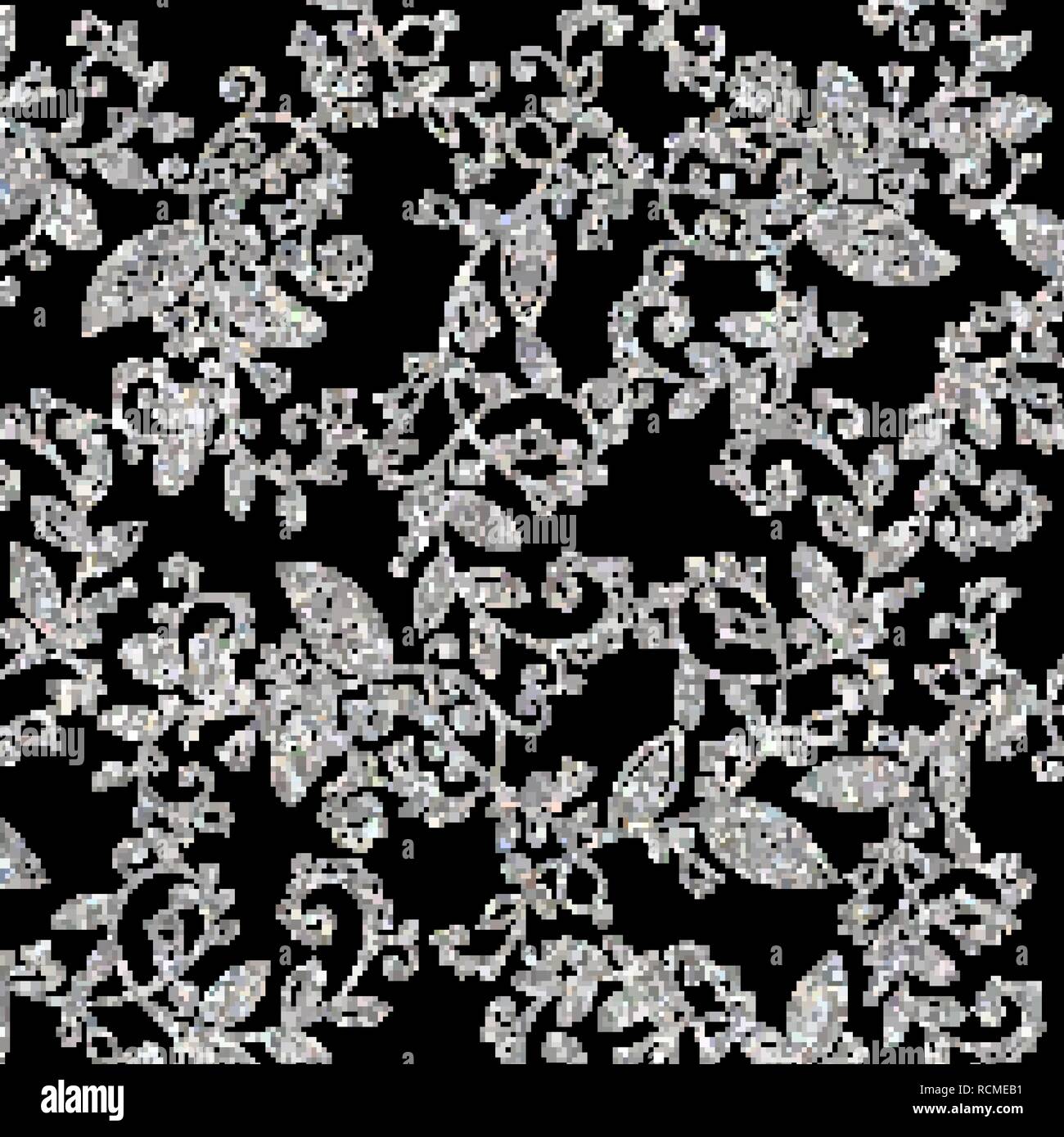 Abstract hand drawn silver pattern Stock Vector Image & Art - Alamy