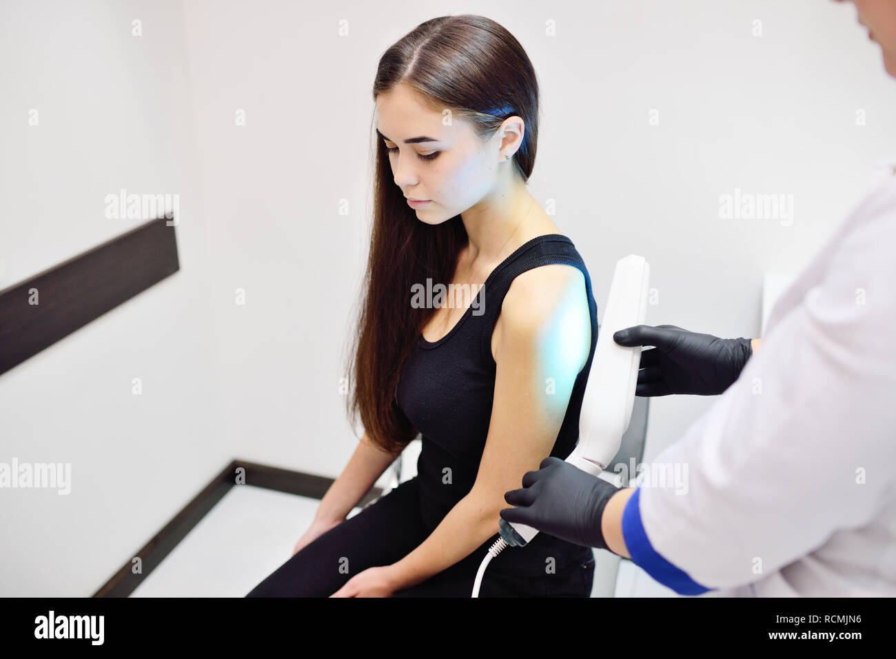 treatment of skin diseases using light therapy Stock Photo - Alamy