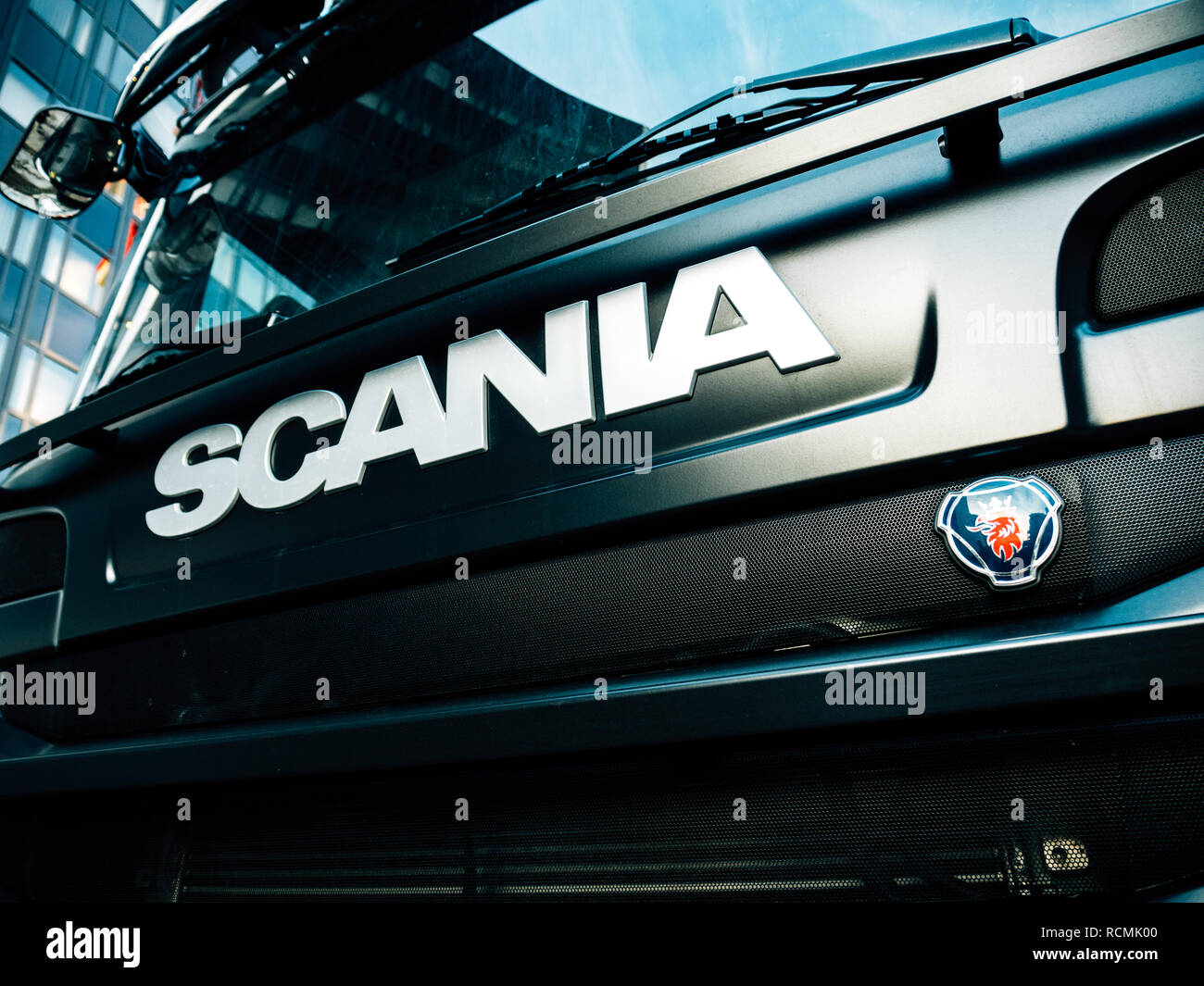 Scania truck front semi truck hi-res stock photography and images - Alamy