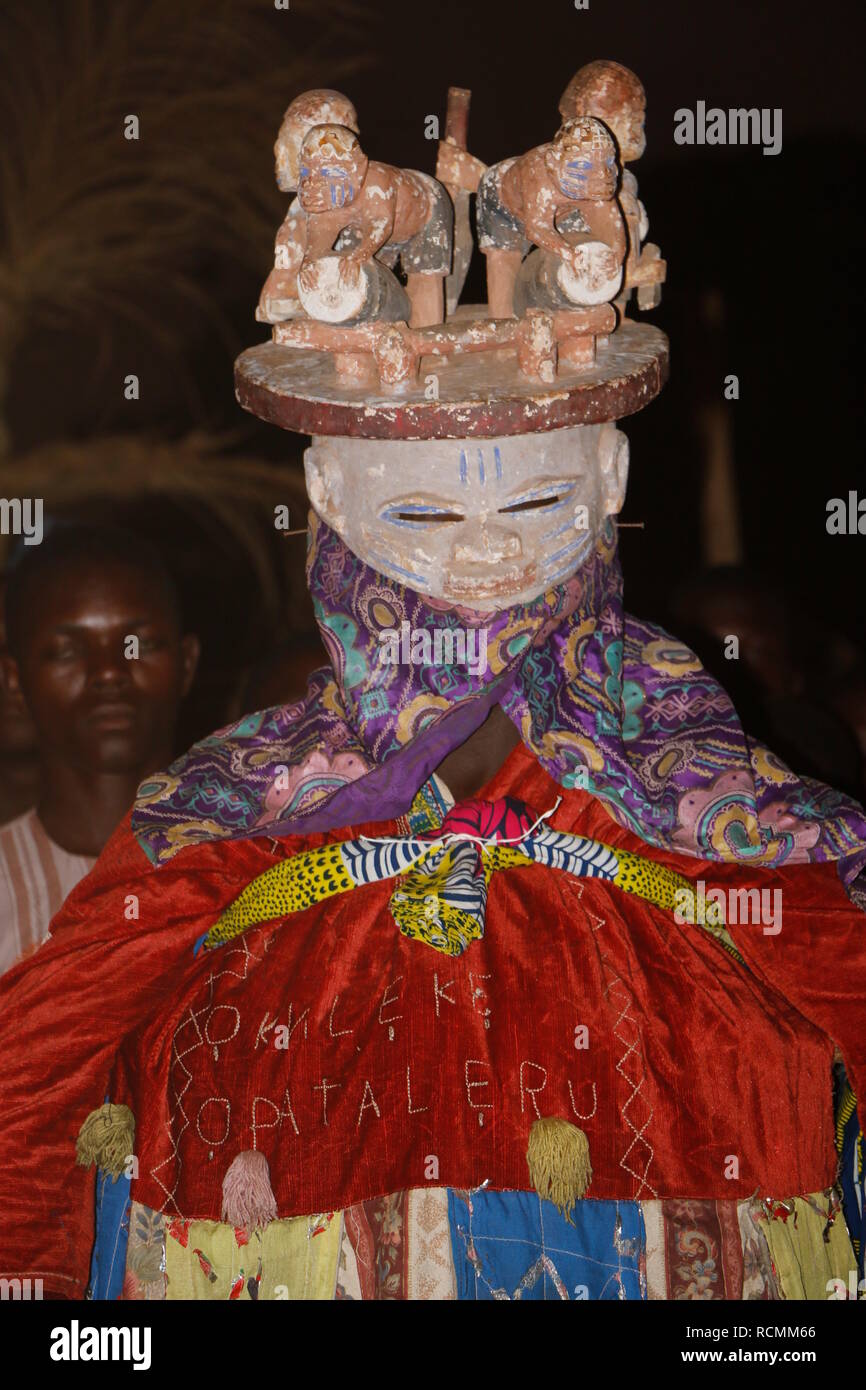 Gélédé festival in Ketou, a masked festival with dances by the Yoruba ...