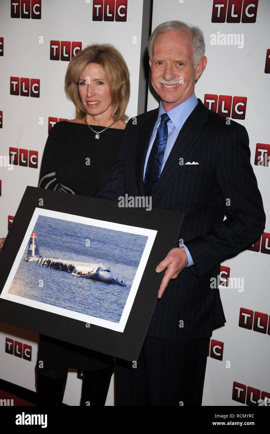 NEW YORK - JANUARY 05: Captain Chesley B. Sullenberger and wife Lorrie ...