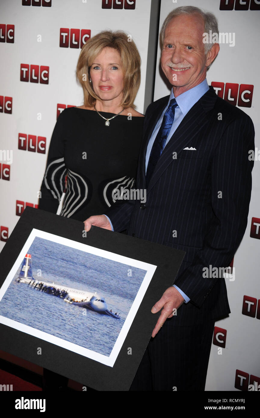 NEW YORK - JANUARY 05: Captain Chesley B. Sullenberger and wife Lorrie ...