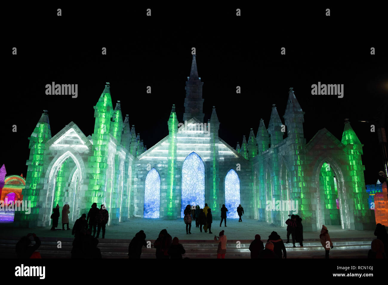 Harbin, Harbin, China. 12th Jan, 2019. Harbin, CHINA-Ice sculptures at ...