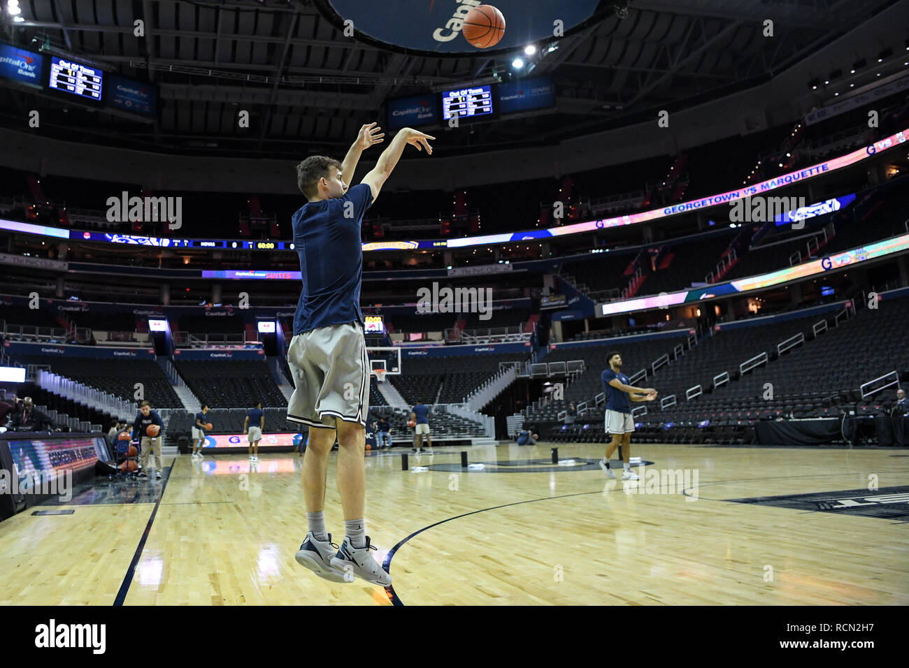Washington, District of Columbia, USA. 15th Jan, 2019. Georgetown Hoyas ...
