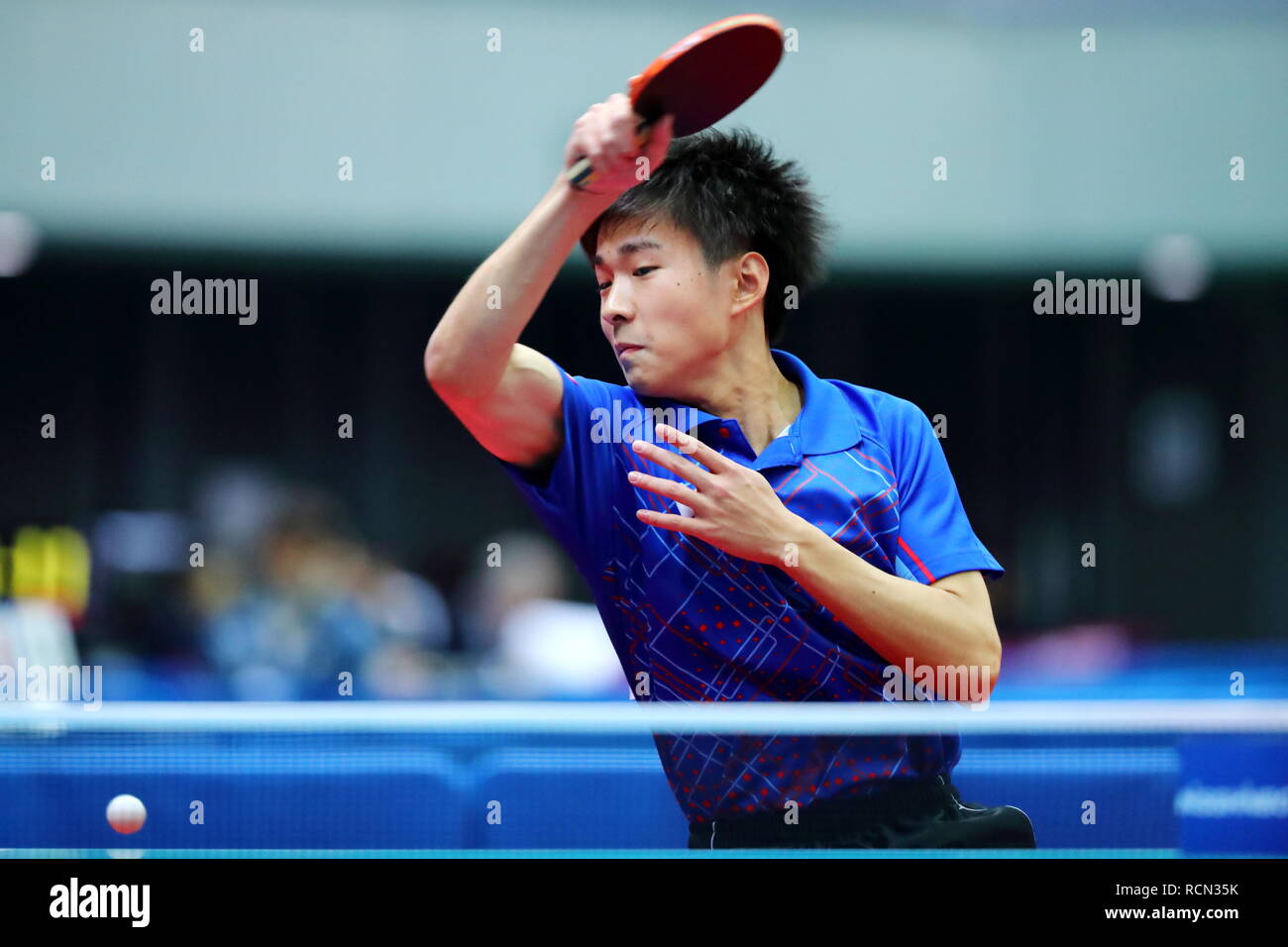 Osaka, Japan. 15th Jan, 2019. Takeru Kashiwa Table Tennis : All Japan ...