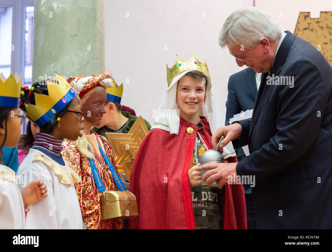 Wiesbaden, Germany. 16th Jan, 2019. Volker Bouffier (CDU), Prime ...