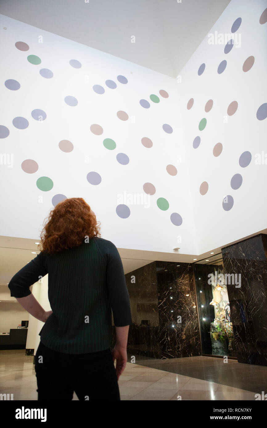 London, UK. 16th Jan 2019. Artist Bridget Riley, 87, attends the ...