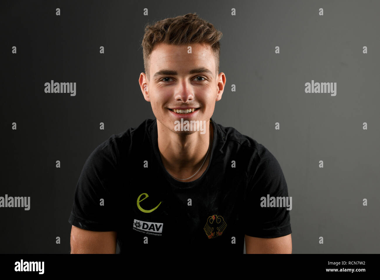 14 January 2019, Bavaria, München: Climbing, presentation of the ...