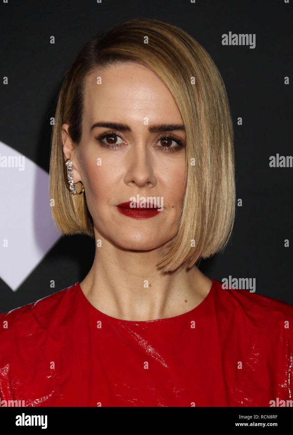 New York City, New York, USA. 15th Jan, 2019. Actress SARAH PAULSON ...