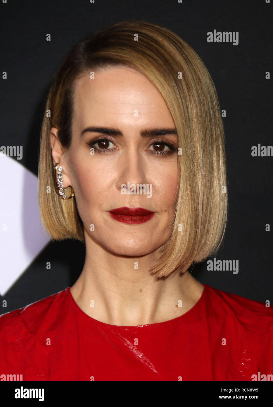 New York City, New York, USA. 15th Jan, 2019. Actress SARAH PAULSON ...