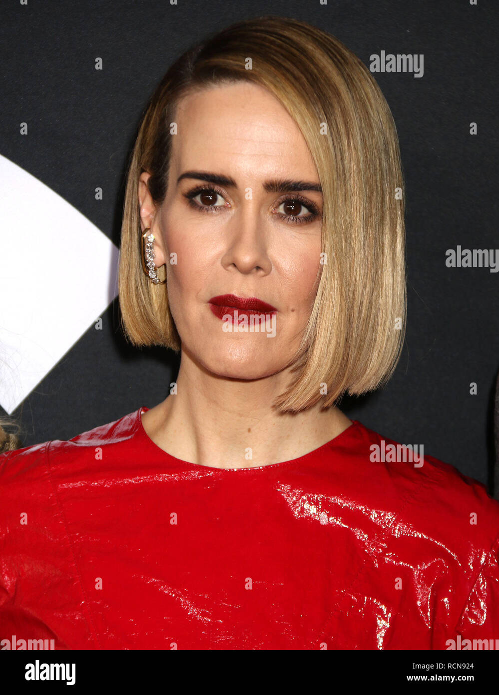 New York City, New York, USA. 15th Jan, 2019. Actress SARAH PAULSON ...