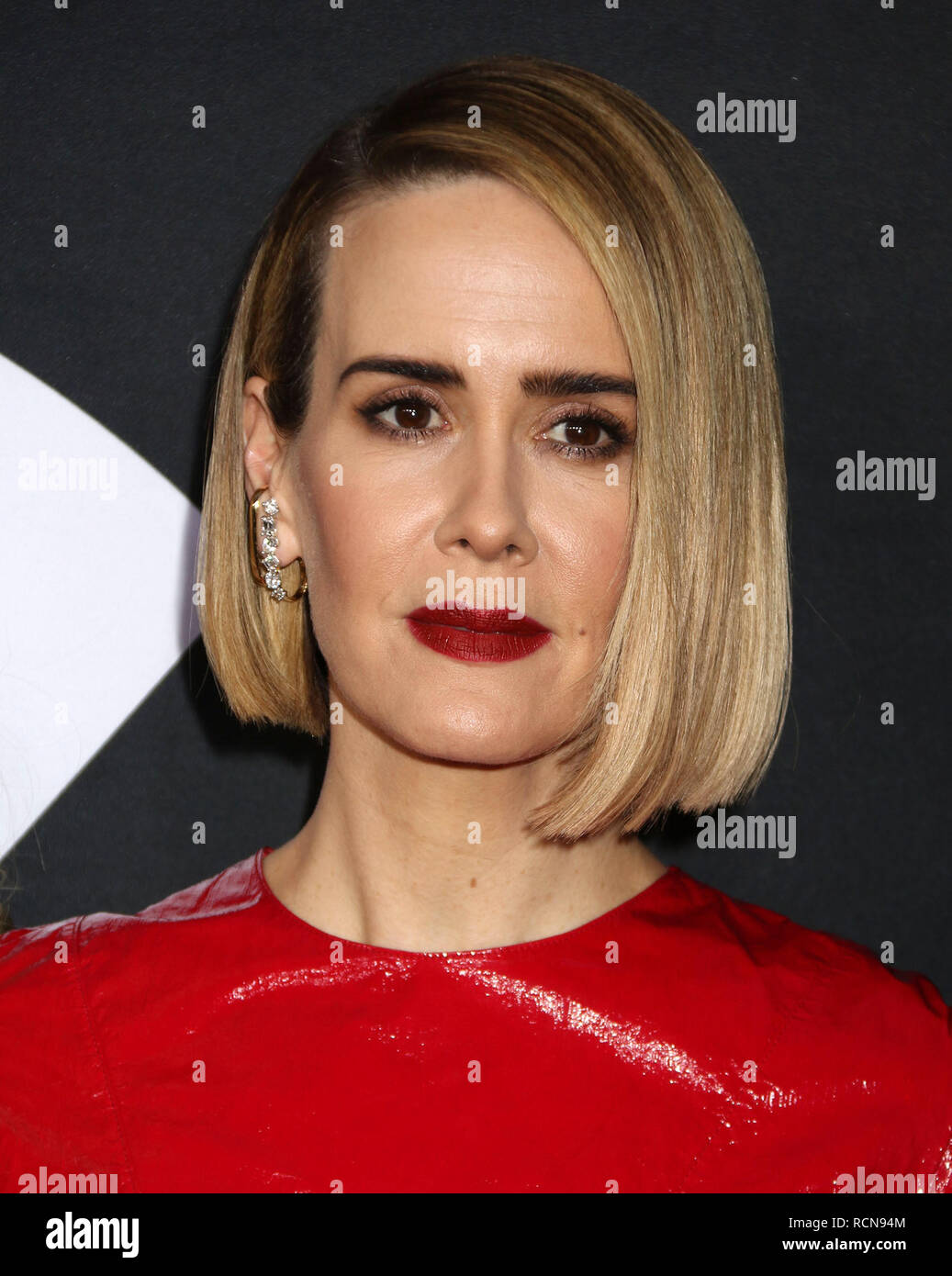 New York City, New York, USA. 15th Jan, 2019. Actress SARAH PAULSON ...
