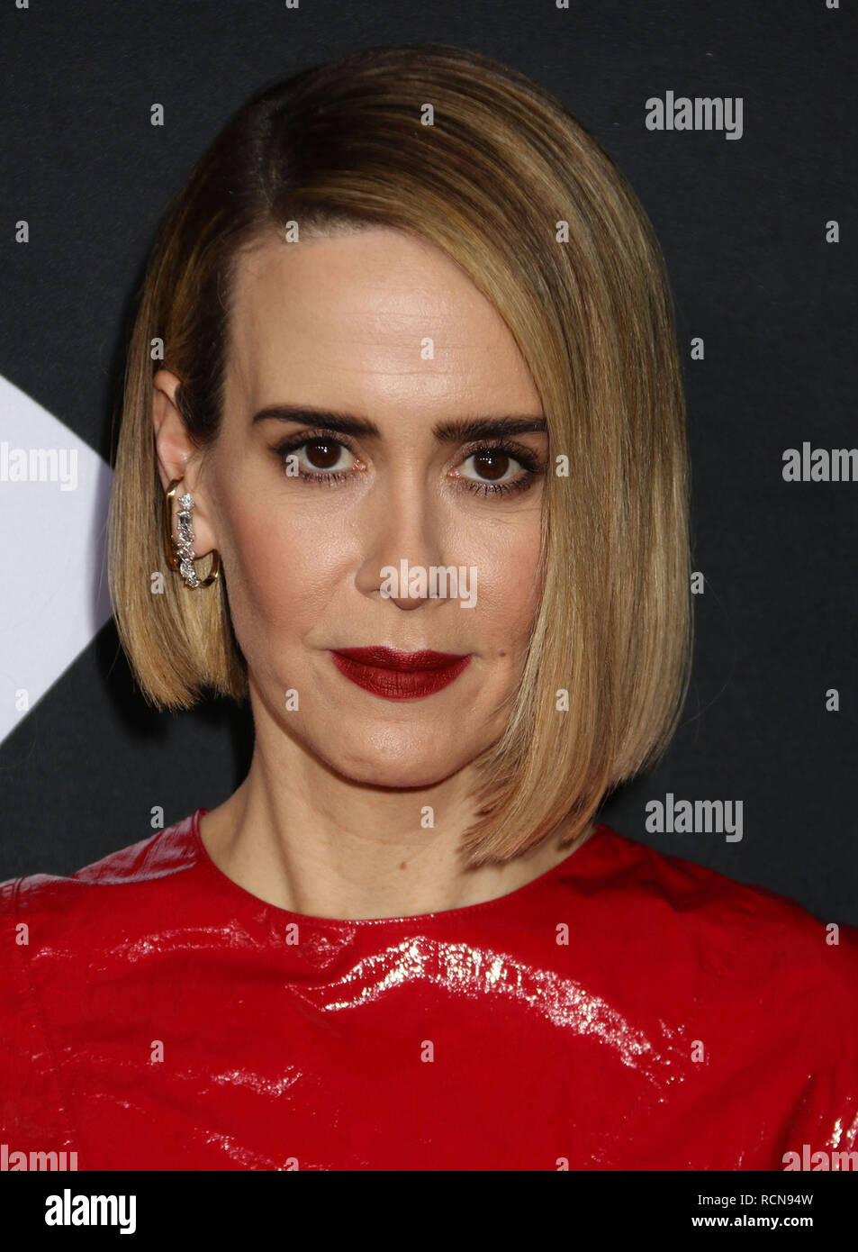 New York City, New York, USA. 15th Jan, 2019. Actress SARAH PAULSON ...