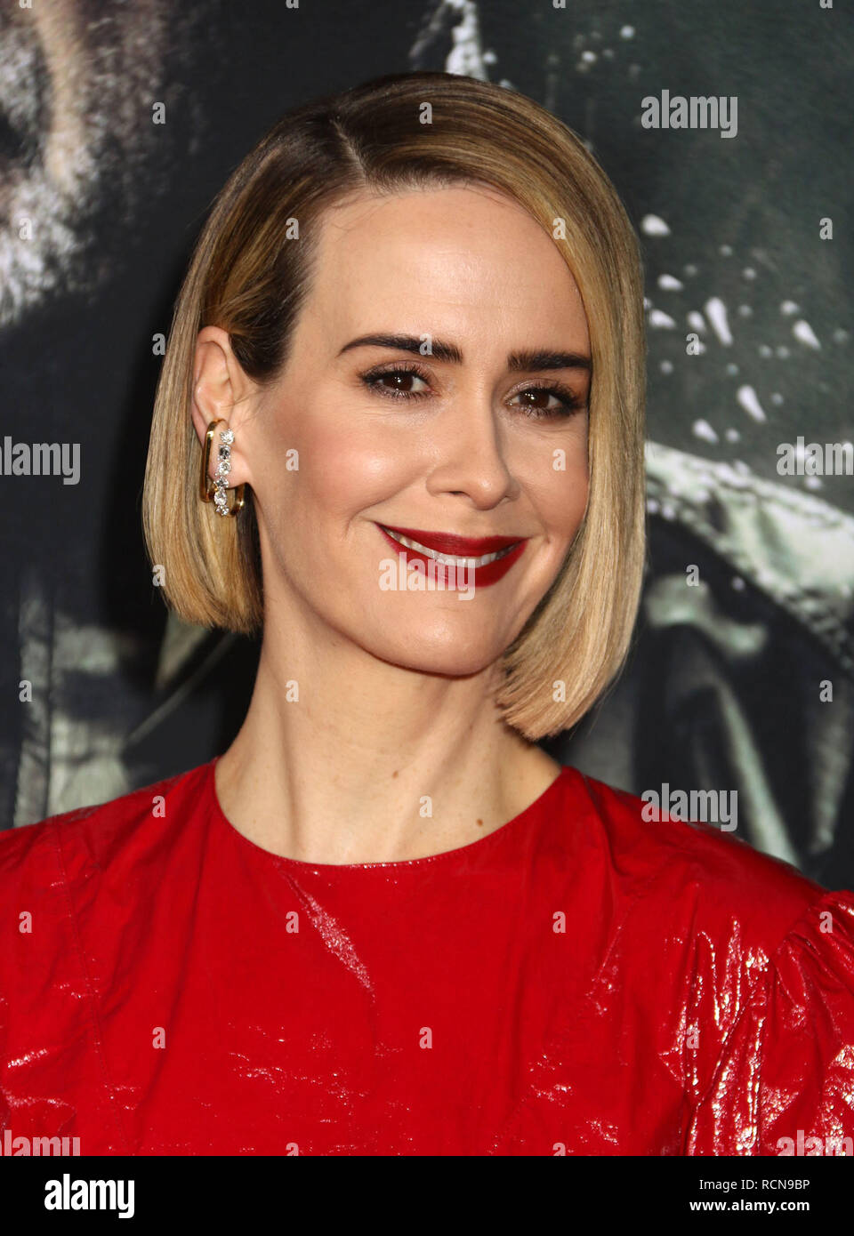 New York City, New York, USA. 15th Jan, 2019. Actress SARAH PAULSON ...