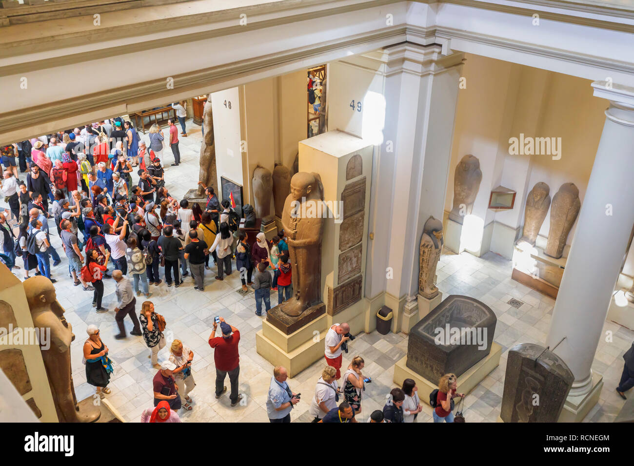 Egypt cairo egyptian museum interior hi-res stock photography and ...