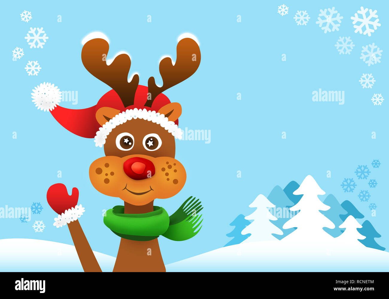 Rudolf Reindeer Portrait