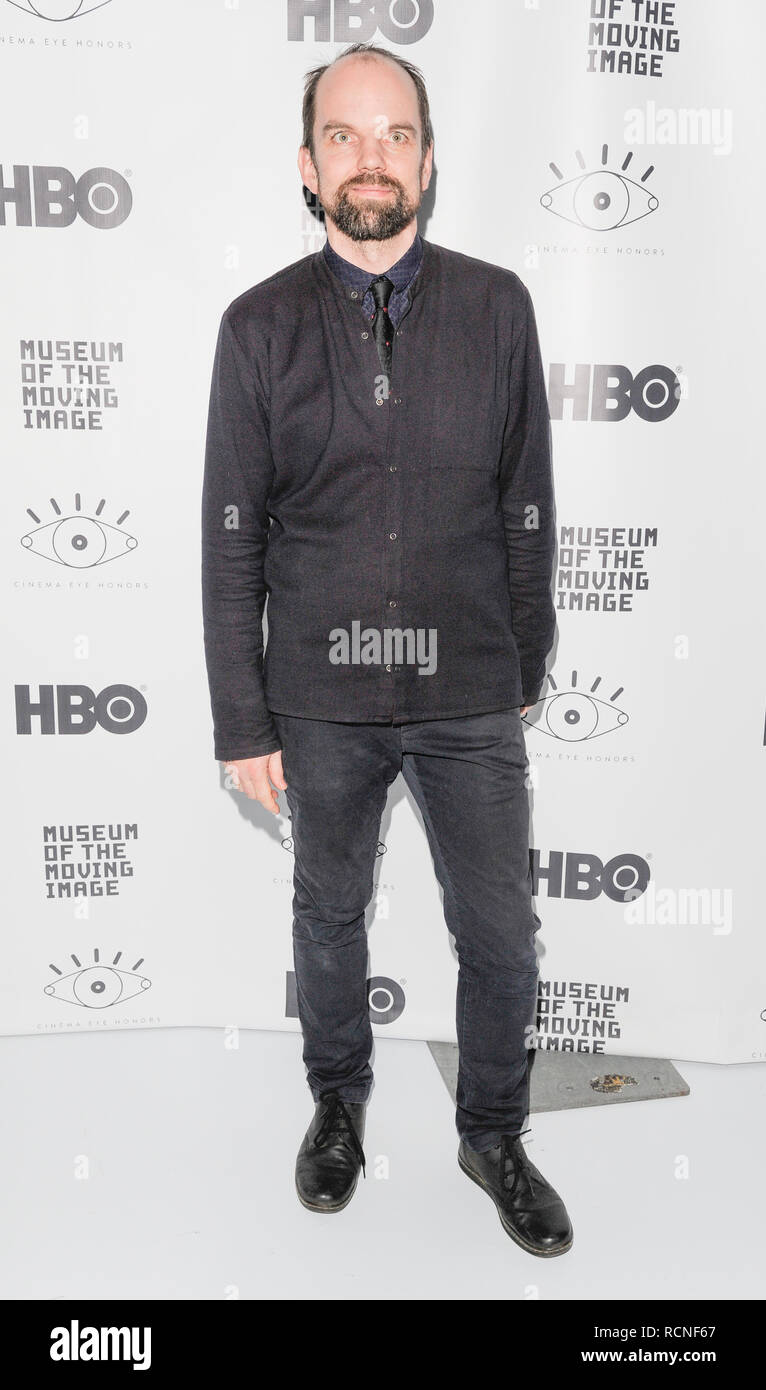 New York, NY - January 10, 2019: Toby Cornish attends The 12th Annual Cinema Eye Honors Awards ...