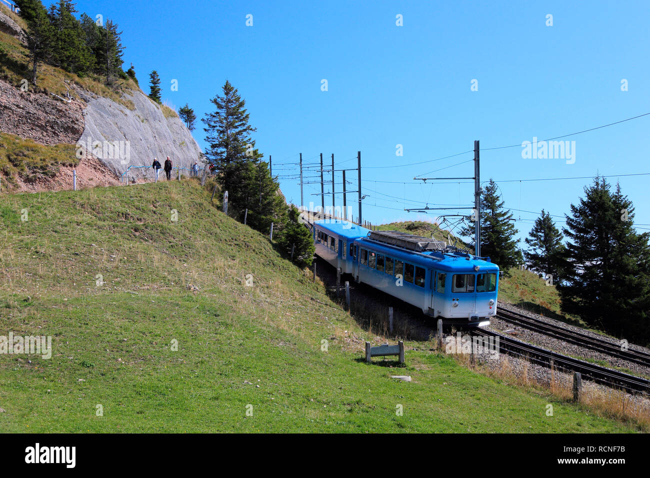 Rigi train Rigi Kulm Stock Photo - Alamy