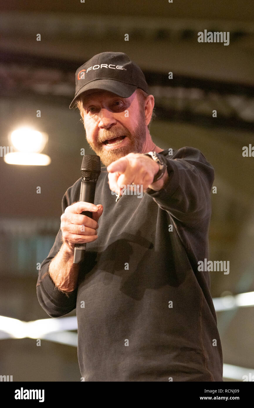 DORTMUND, GERMANY - December 1st 2018: Chuck Norris (*1940, American ...