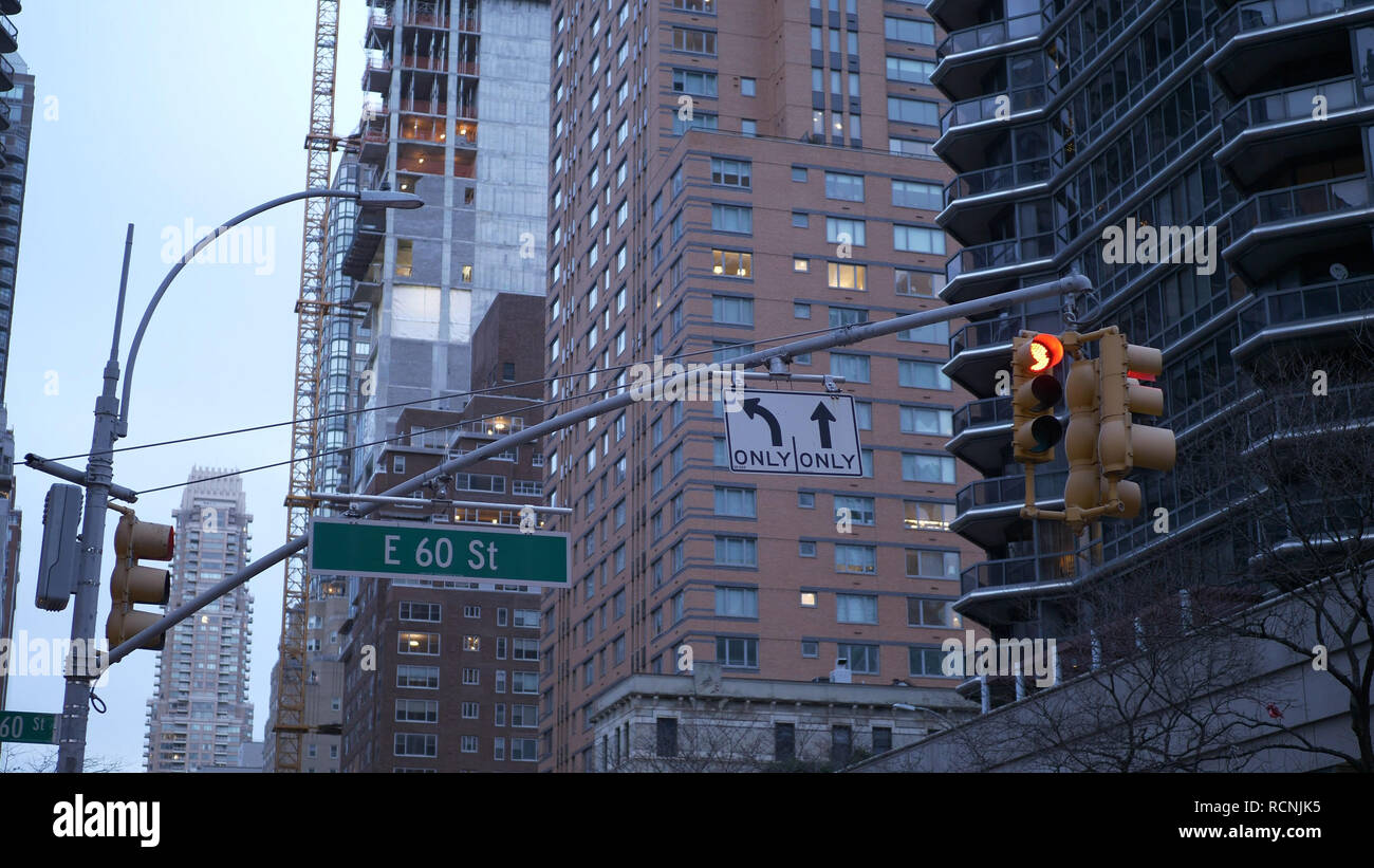 Typical street view in New York Stock Photo - Alamy