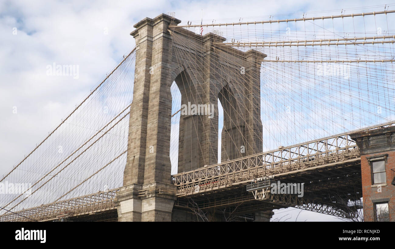 Famous Brooklyn Bridge in New York City Stock Photo - Alamy
