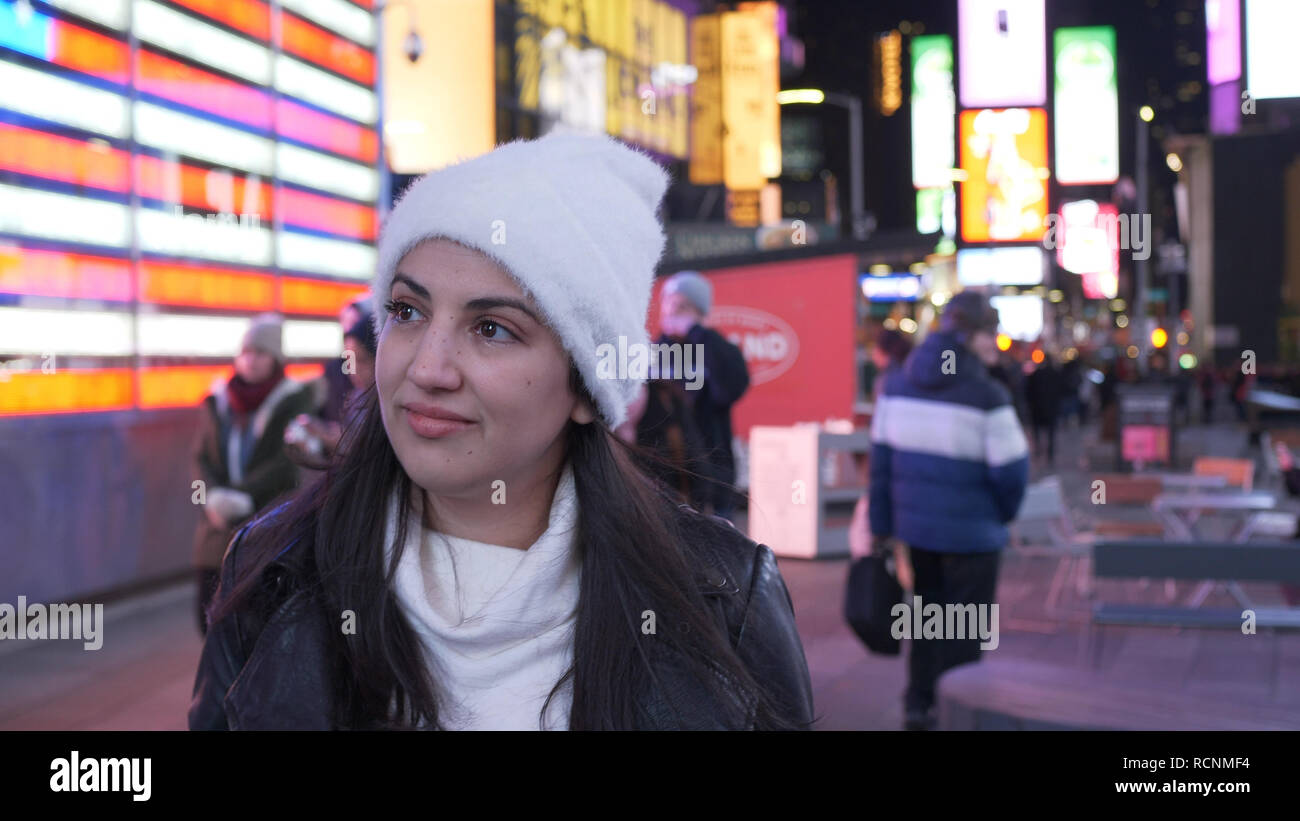 Two friends travel to New York for sightseeing Stock Photo - Alamy