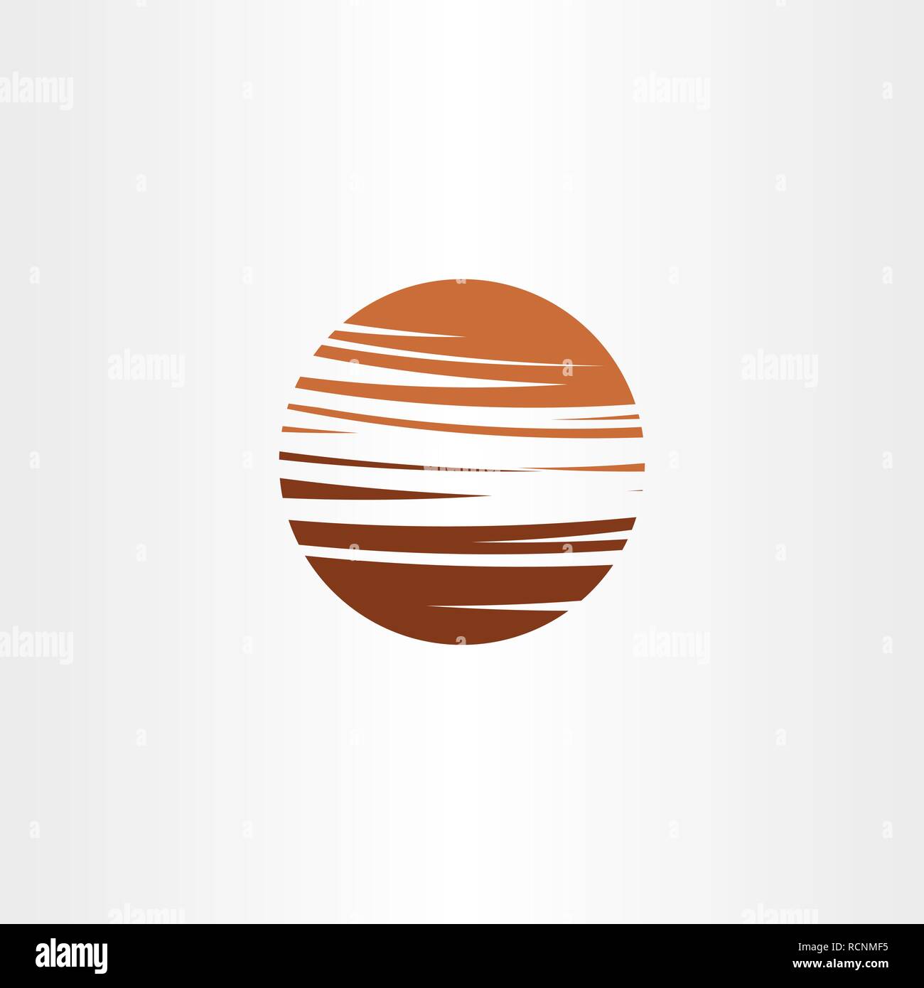 brown planet globe logo circle icon vector Stock Vector Image & Art - Alamy