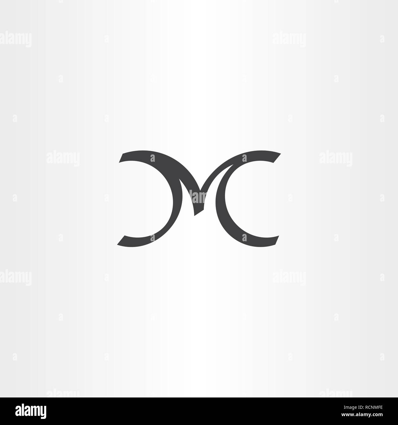 calligraphy letter m logo black icon vector Stock Vector Image & Art ...