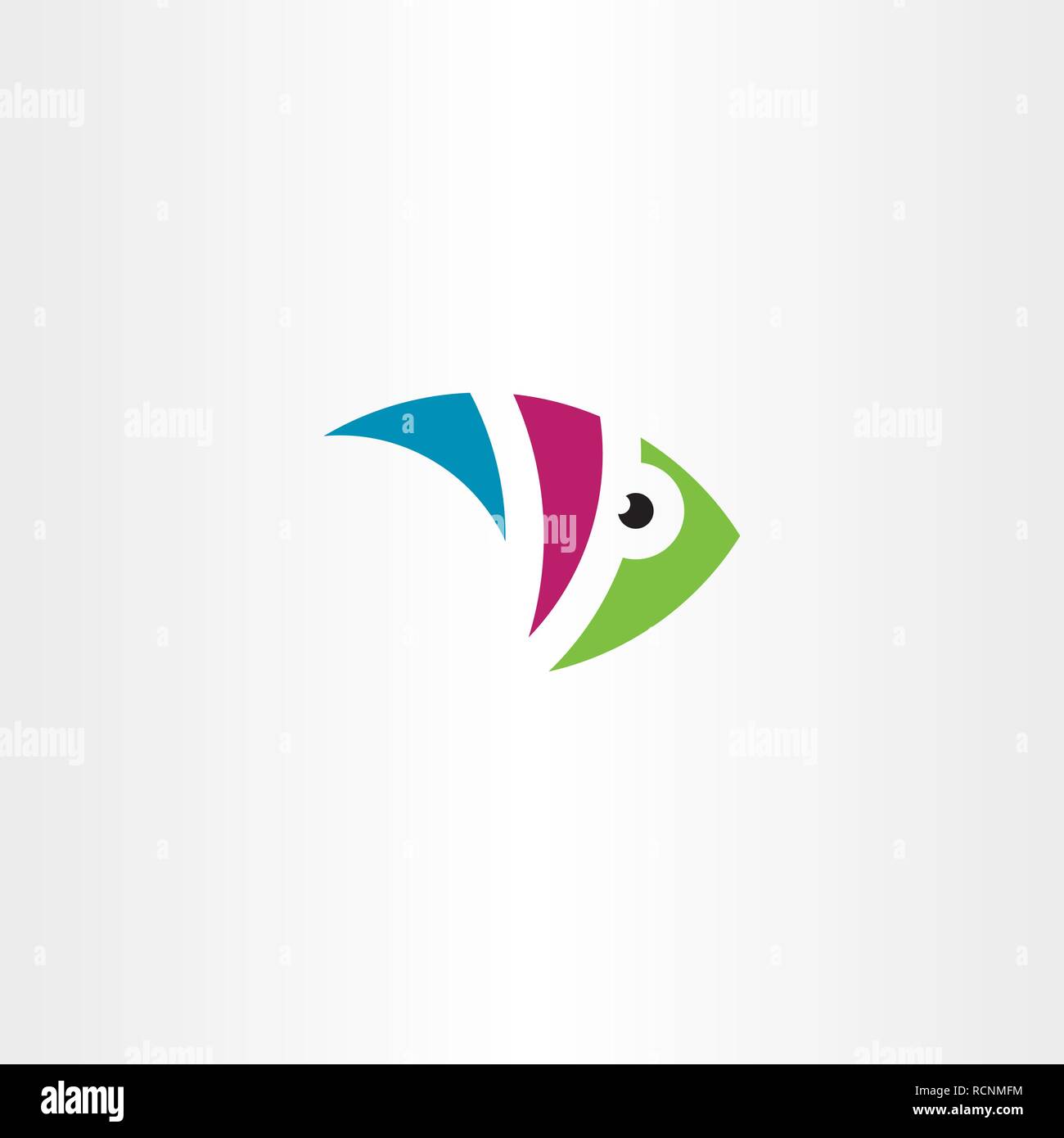 colorful aquarium fish logo icon vector Stock Vector Image & Art - Alamy