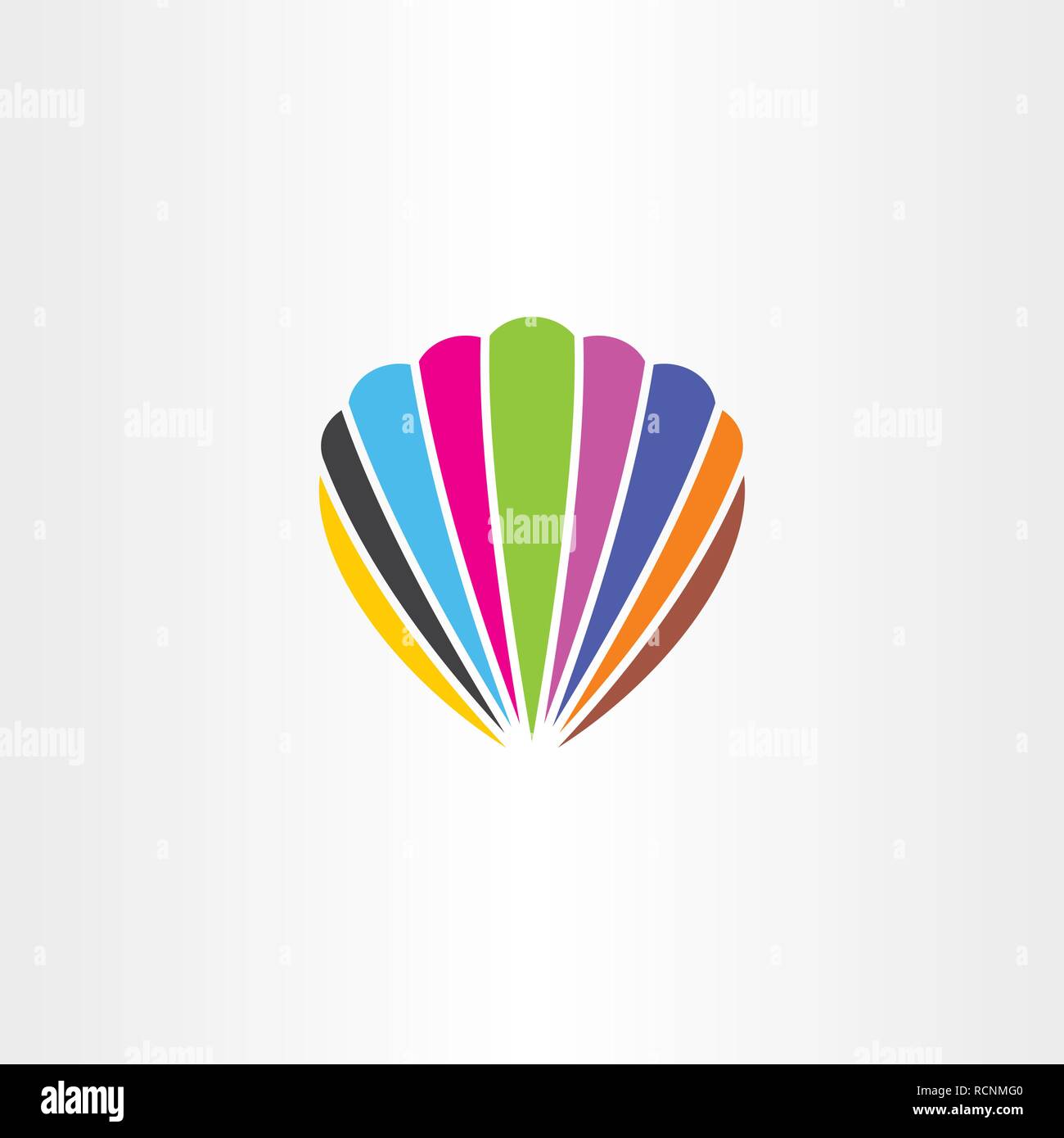 colorful seashell logo icon symbol illustration design Stock Vector ...