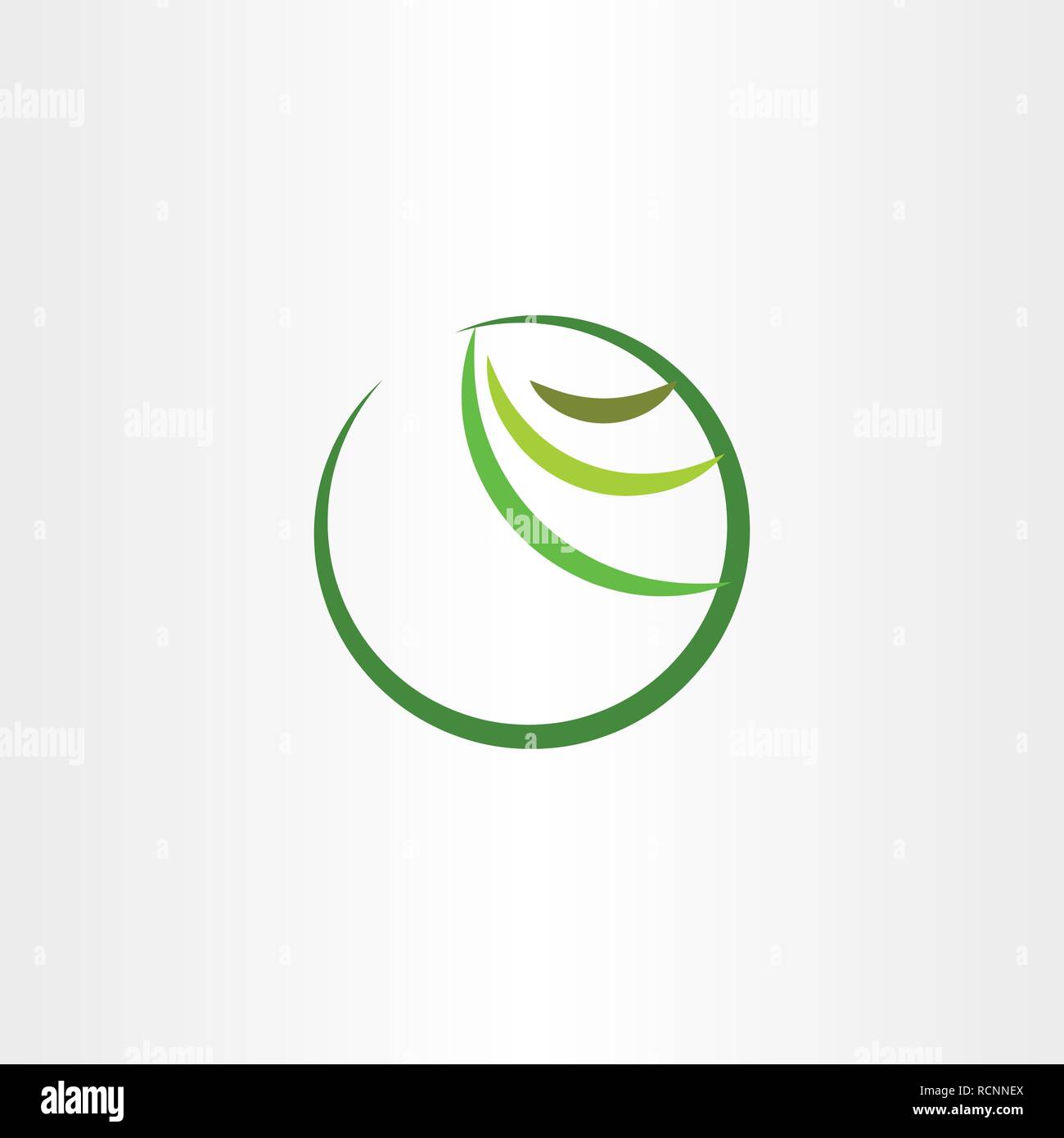 leaf circle icon vector ecology symbol design Stock Vector Image & Art ...