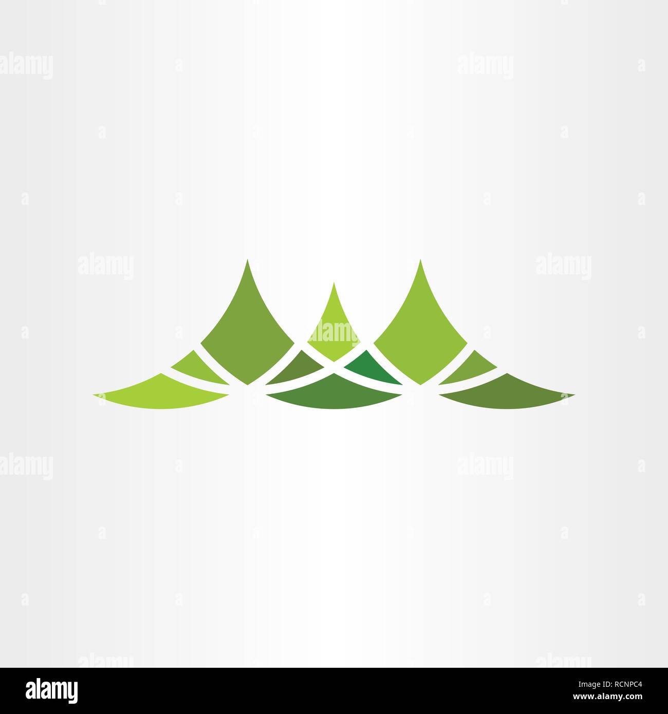 green mountain symbol vector design element Stock Vector Image & Art ...