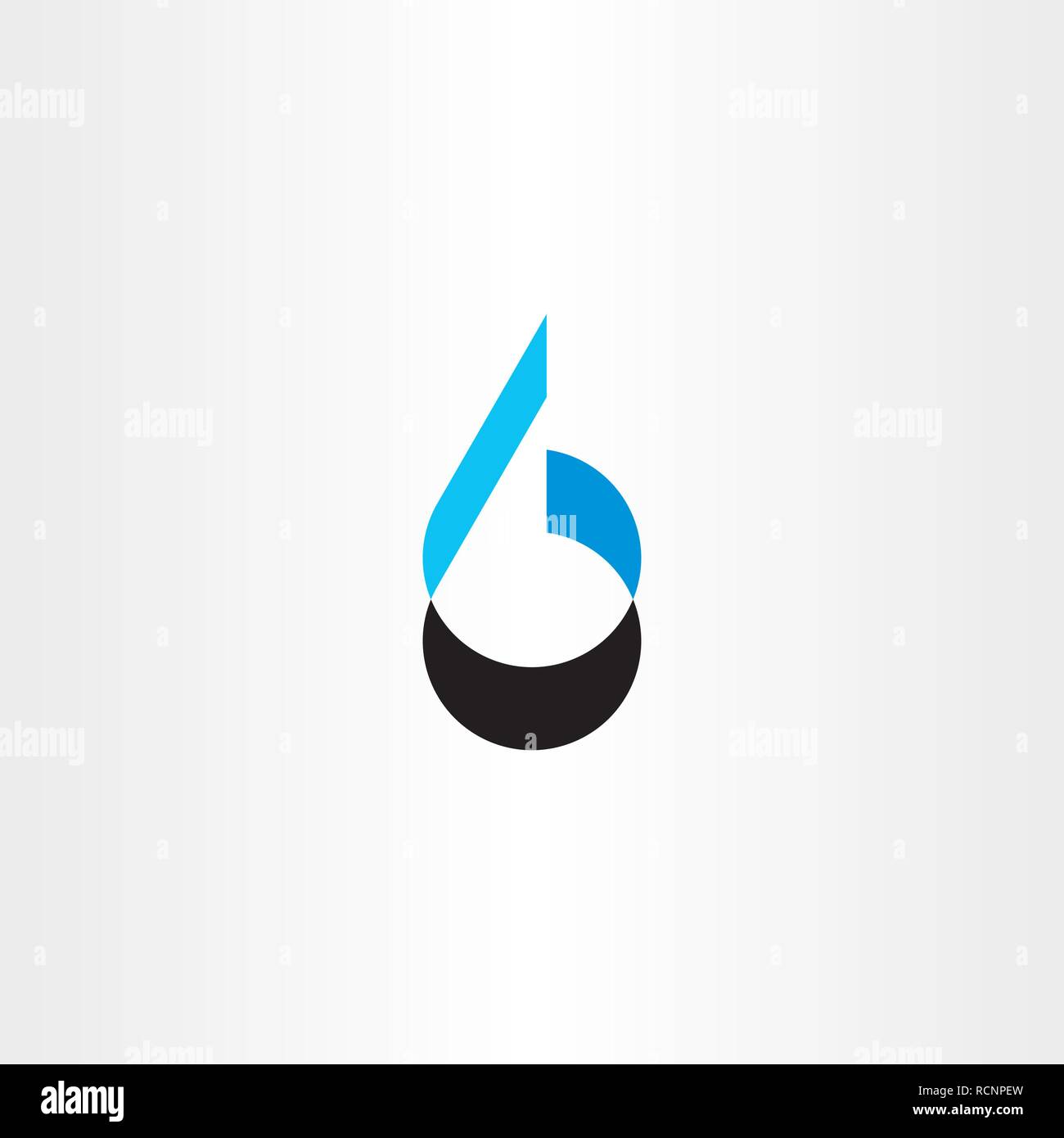 number logo six 6 icon sign element vector design Stock Vector Image ...