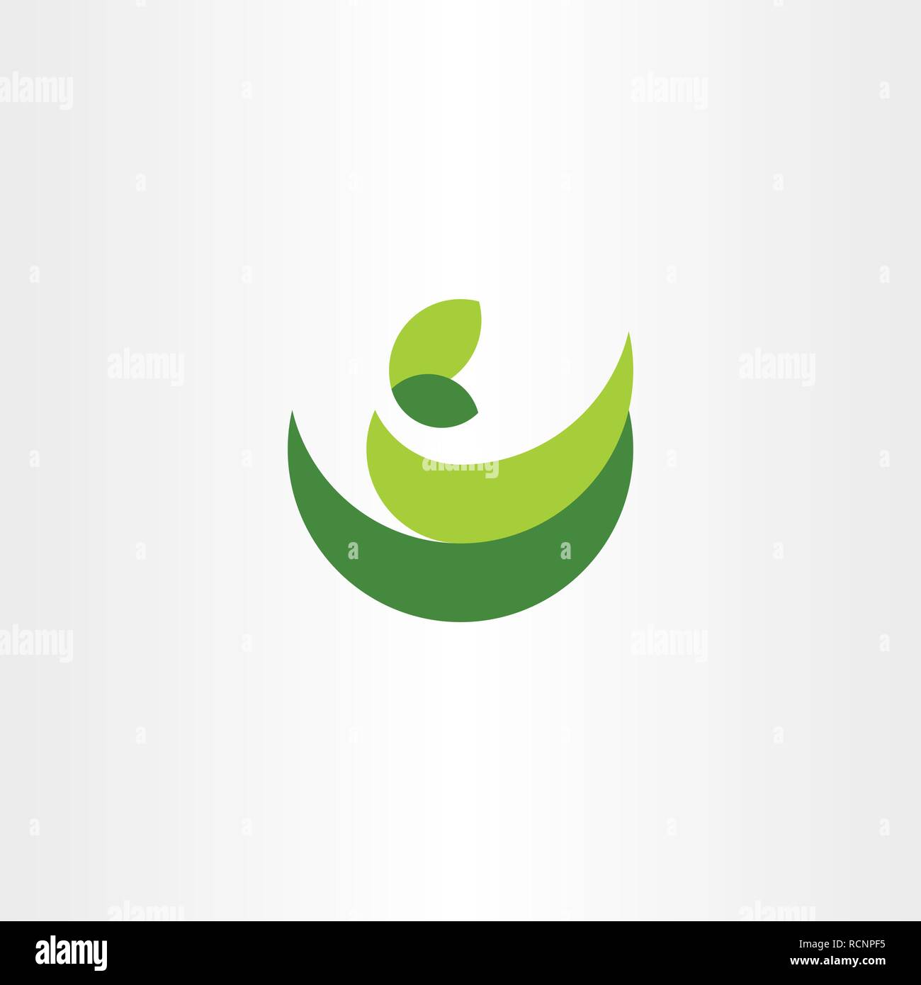 organic bio green logo symbol natural leaves sign vector Stock Vector ...