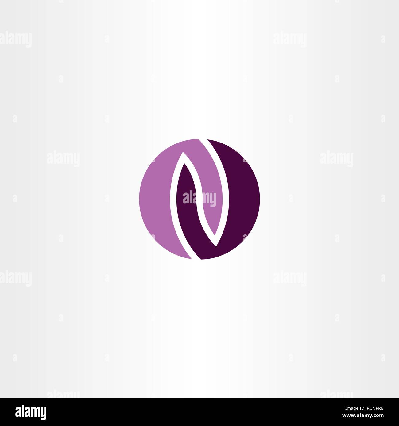 purple logo o letter logotype symbol design element Stock Vector Image ...
