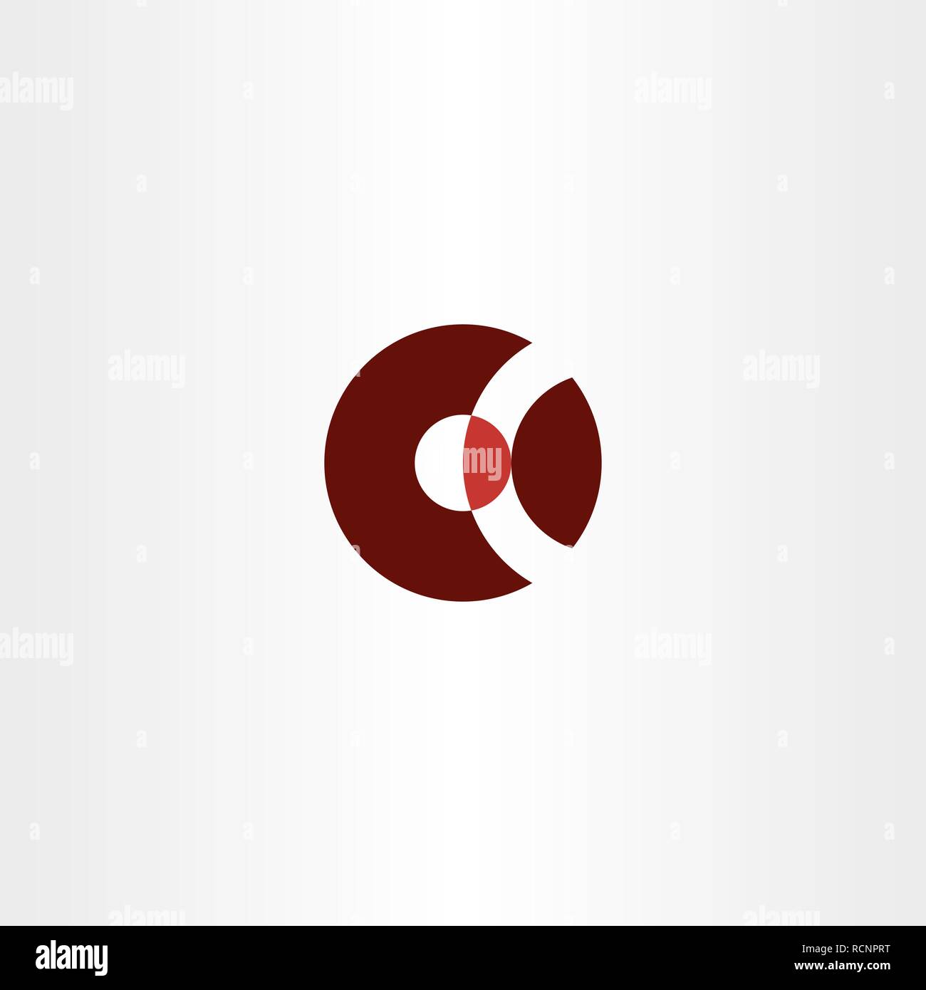 red sign symbol o logo letter design Stock Vector Image & Art - Alamy