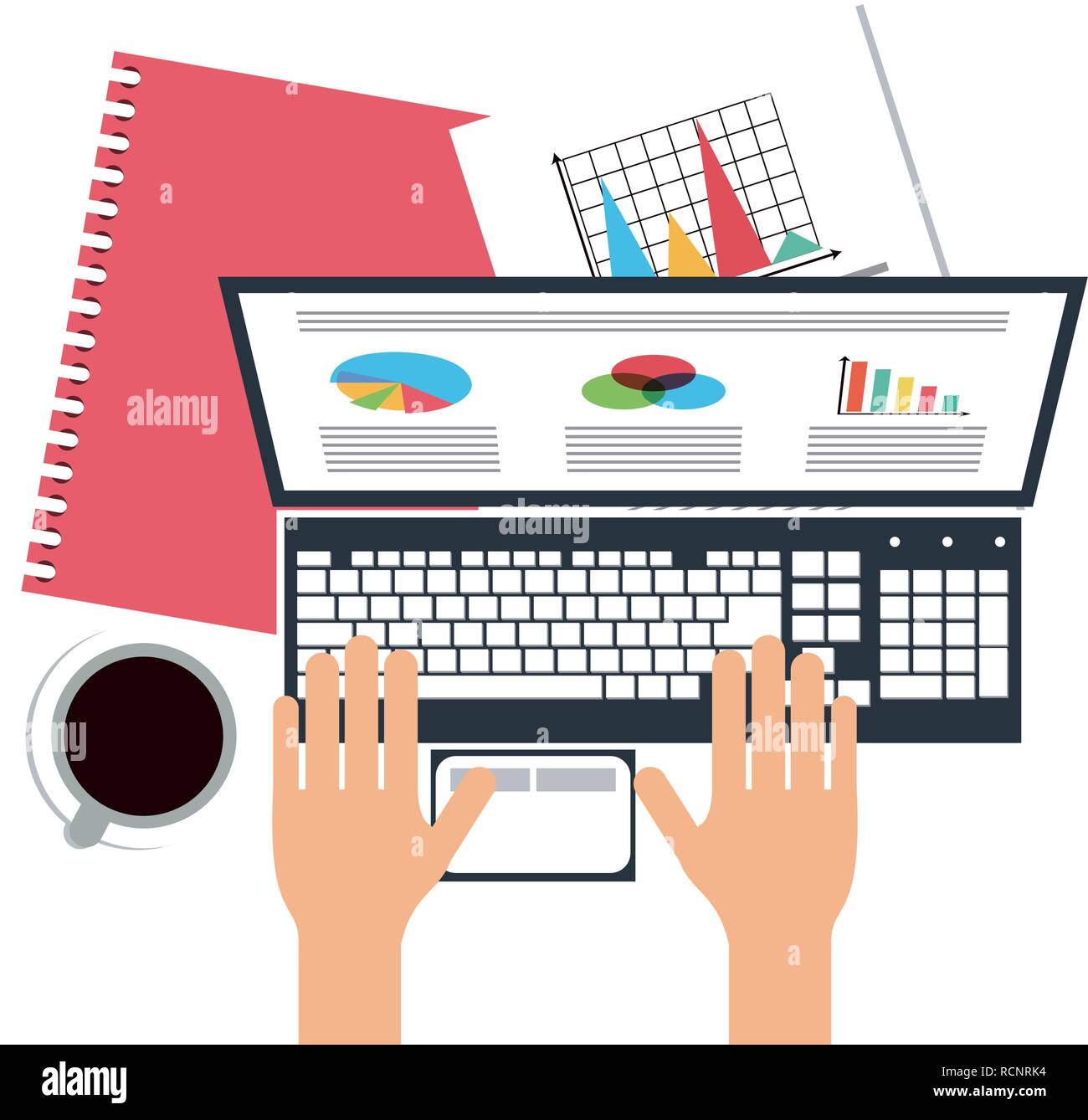 Working with computer avatar Stock Vector Image & Art - Alamy