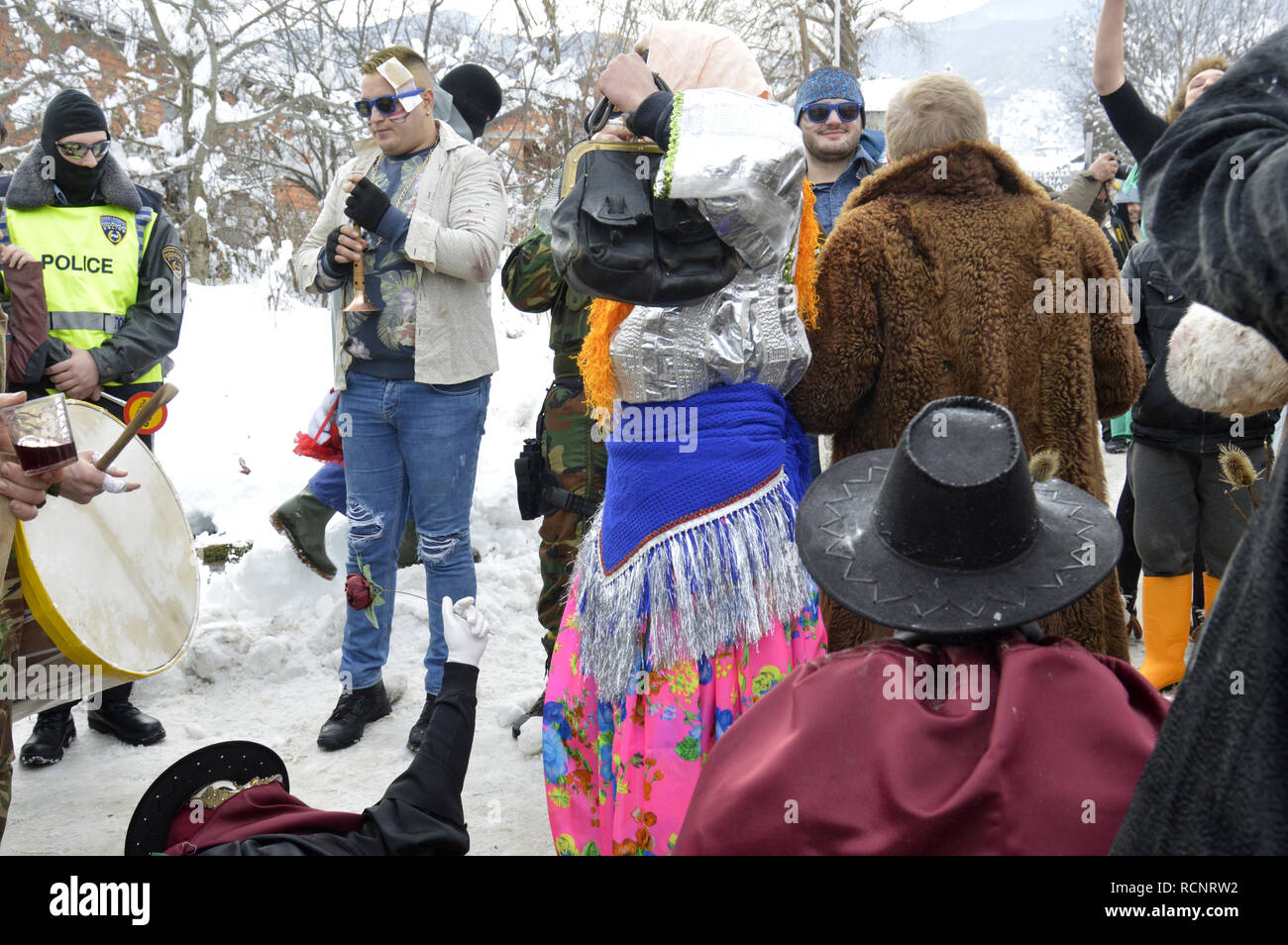 VEVCANI, MACEDONIA - 13 JANUARY , 2019: General atomosphere with ...