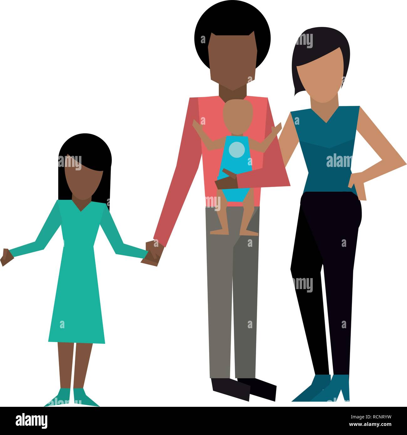 Family avatar concept Stock Vector Image & Art - Alamy