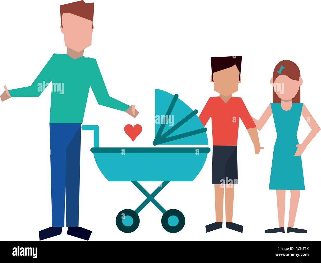 Family avatar concept Stock Vector Image & Art - Alamy
