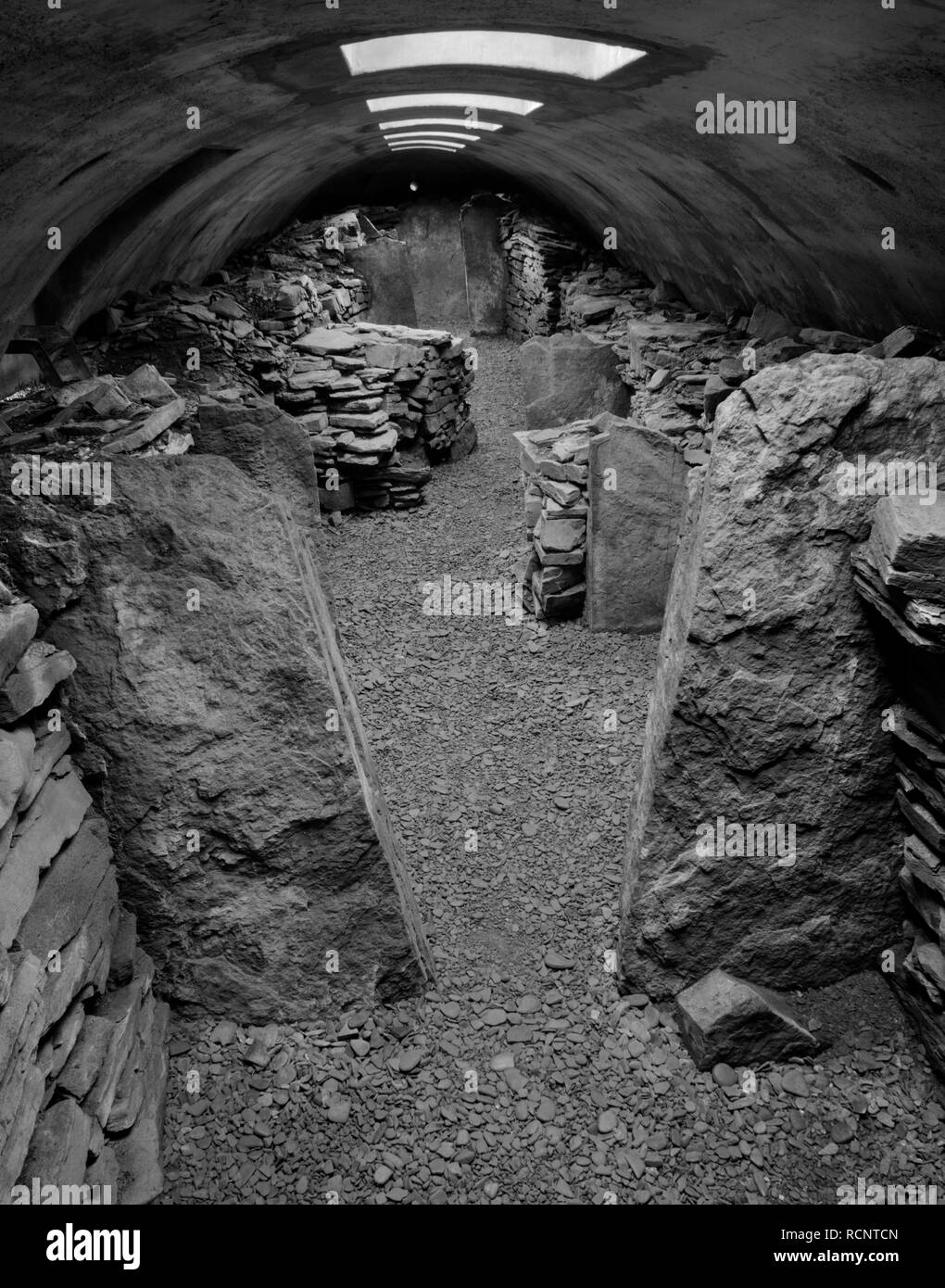 Interior view W from the E terminal compartment of Blackhammer ...