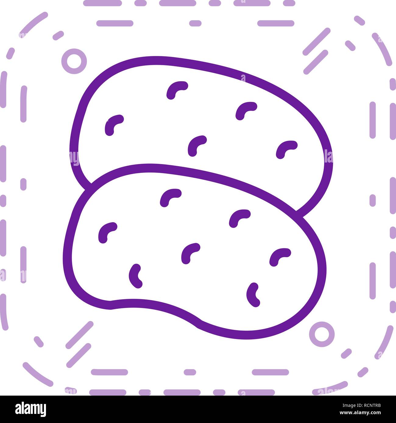 Vector Potatoes Icon Stock Vector Image & Art - Alamy